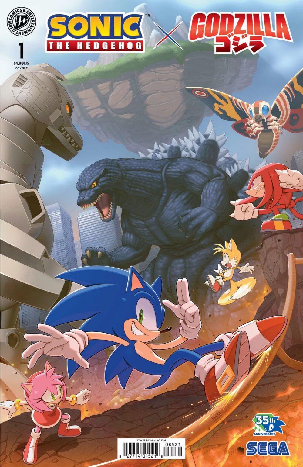 Sonic y Godzilla se enfrentarán en inédito crossover este verano