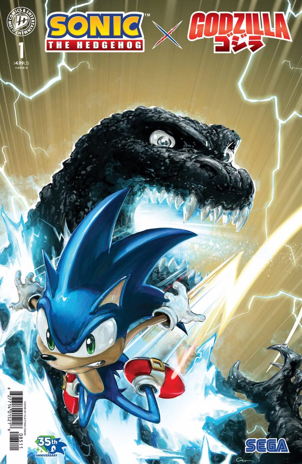 Sonic y Godzilla se enfrentarán en inédito crossover este verano